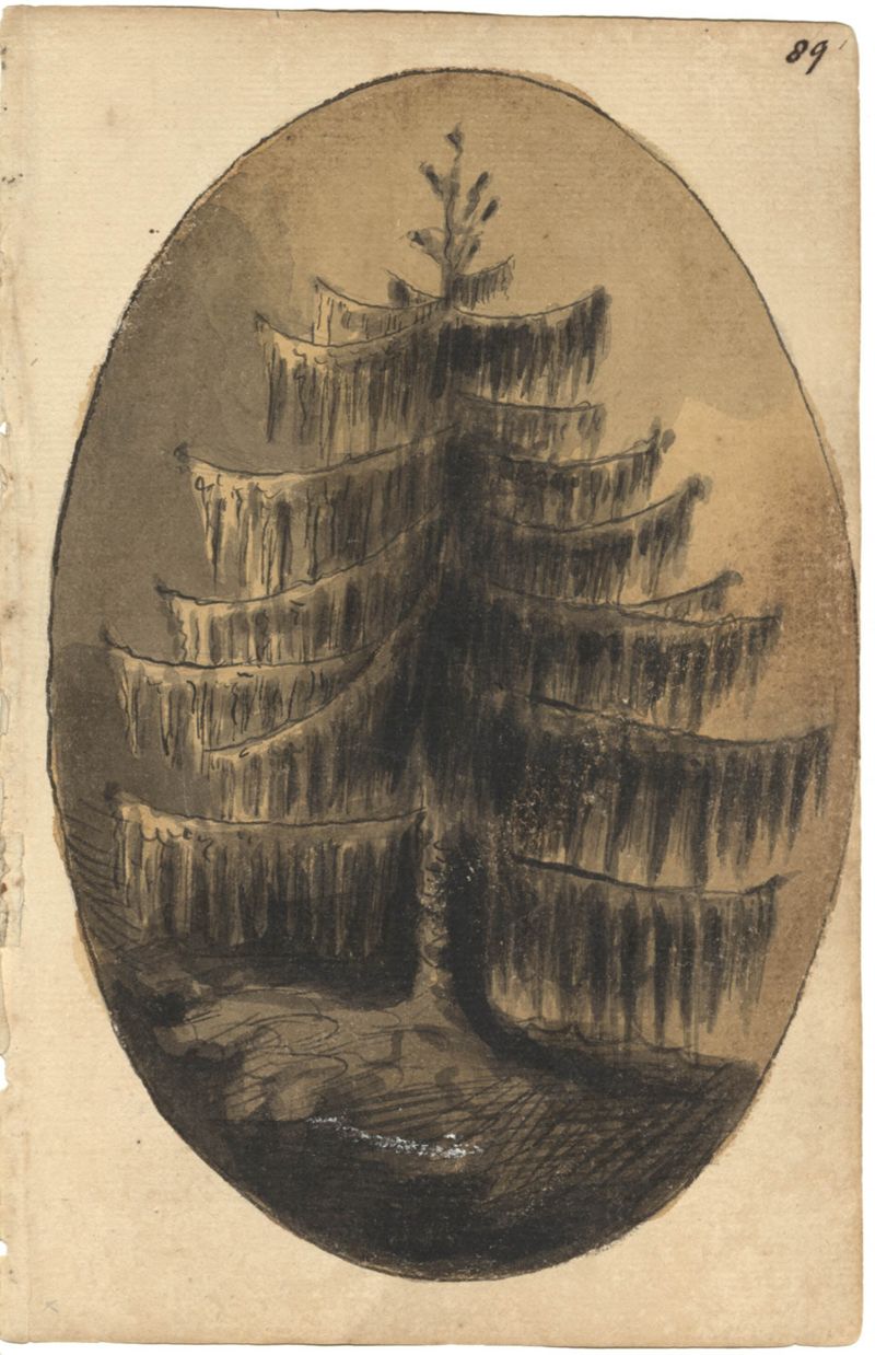 Landscape painting, fir tree - Lowcountry Digital Library Catalog Search