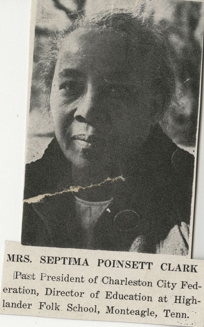 Mrs. Septima Poinsette Clark - Lowcountry Digital Library Catalog Search