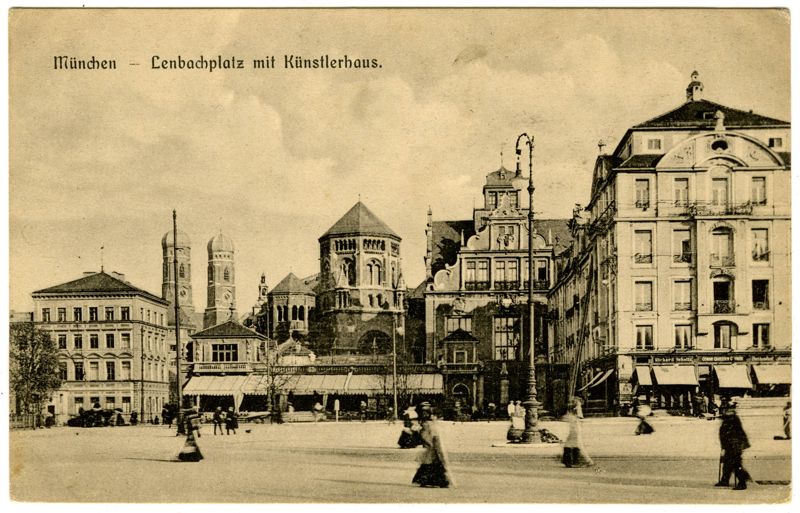 München - Lenbachplatz mit Künstlerhaus. - Lowcountry Digital Library ...