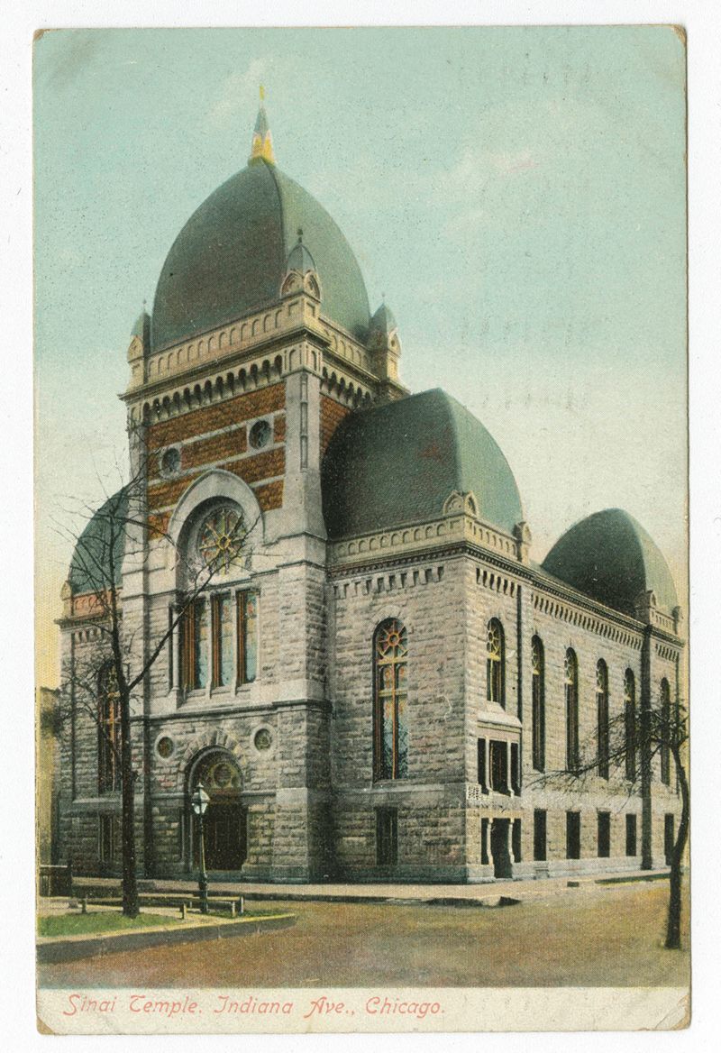 Sinai Temple, Indiana Ave., Chicago - Lowcountry Digital Library ...