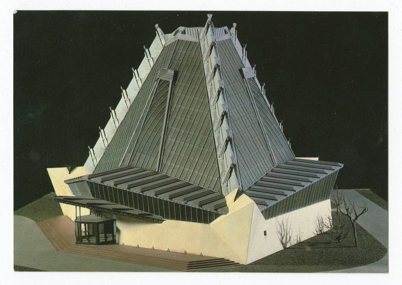 Beth Sholom Synagogue, Elkins Park, Pennsylvania, U.S.A. 1954. Model ...
