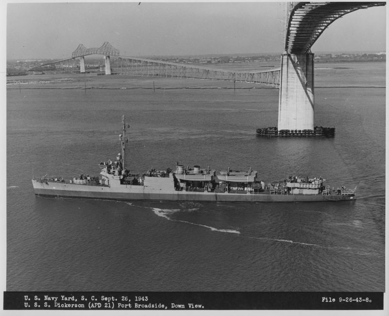 USS Dickerson - Lowcountry Digital Library Catalog Search